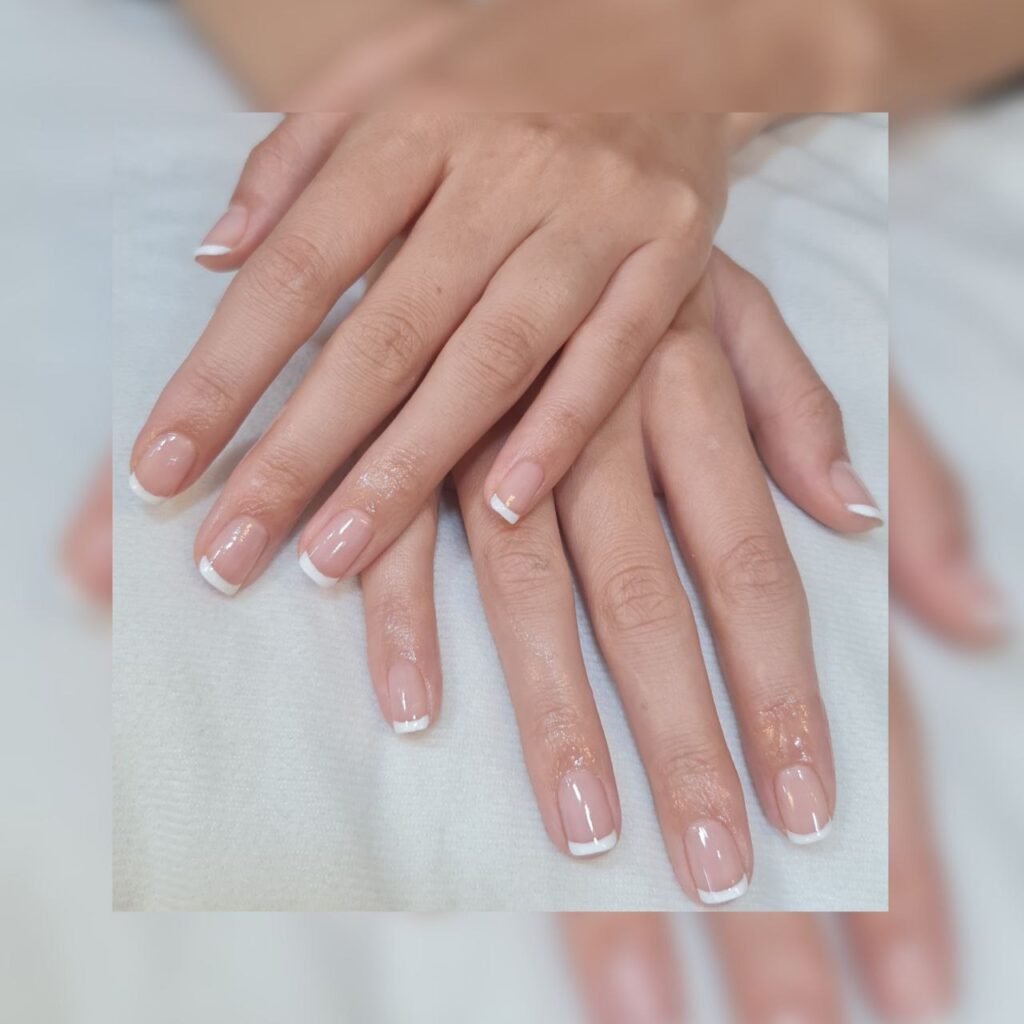 Gelish Manicure with French – Zenth Nail