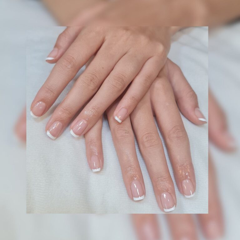 Gelish Manicure with French – Zenth Nail